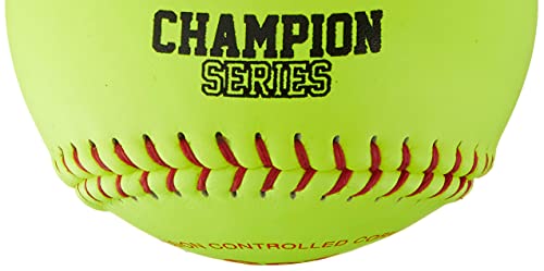 WILSON ASA Fast-Pitch 12" Leather Softball (Pack of 12)