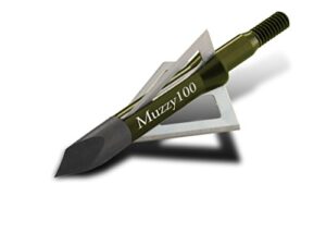 muzzy 225 bowhunting 100 grain, 3 blade broadhead, 1-3/16" cutting diameter, 6 pack,multi