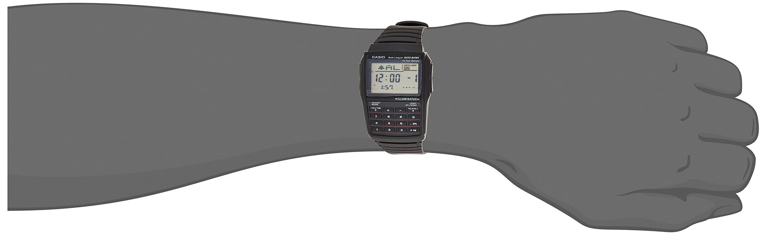 Casio Collection Unisex Watch, black, Einheitsgröße, Bracelet