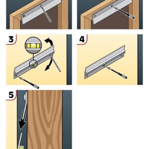 Hillman 122371 Hardware Hangman Picture and Mirror Hanging System 75lb, 6", Aluminum