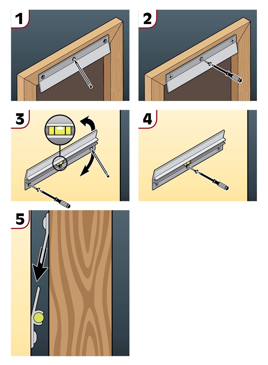 Hillman 122371 Hardware Hangman Picture and Mirror Hanging System 75lb, 6", Aluminum