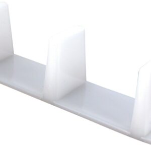 Prime-Line N 6563 Plastic Sliding Closet Door Guide for 1-3/8 Inch Thick Doors, Set of 1, White