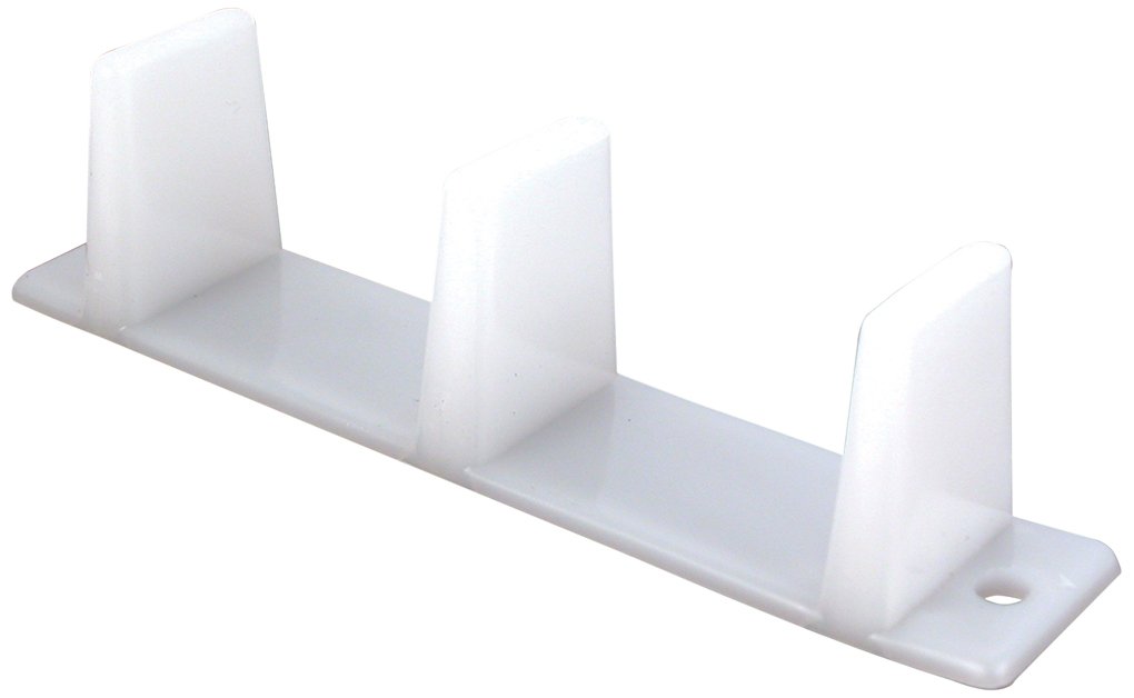 Prime-Line N 6563 Plastic Sliding Closet Door Guide for 1-3/8 Inch Thick Doors, Set of 1, White