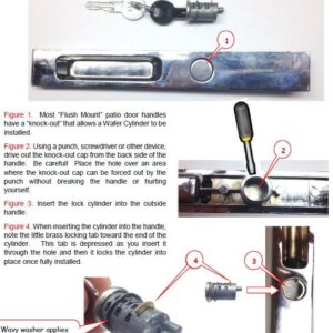 Prime-Line E 2005 1 In. Wafer Type Sliding Diecast Door Cylinder Lock (Single Pack)