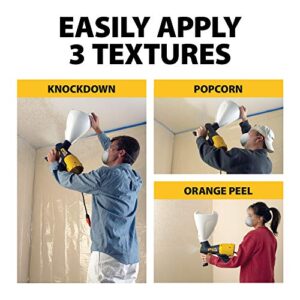 Wagner Spraytech 0520000 Power Tex Electric Corded Texture Sprayer, Sprays 3 Textured Patterns - Popcorn, Knockdown, and Orange Peel, 1 Gallon Hopper