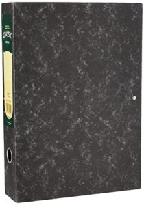 rexel classic foolscap lock spring box file - black/green