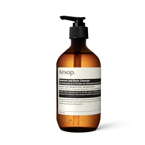 Aesop Geranium Leaf Body Cleanser - Invigorating Cleansing Gel - Alternative to Conventional Soap - 16.9 oz