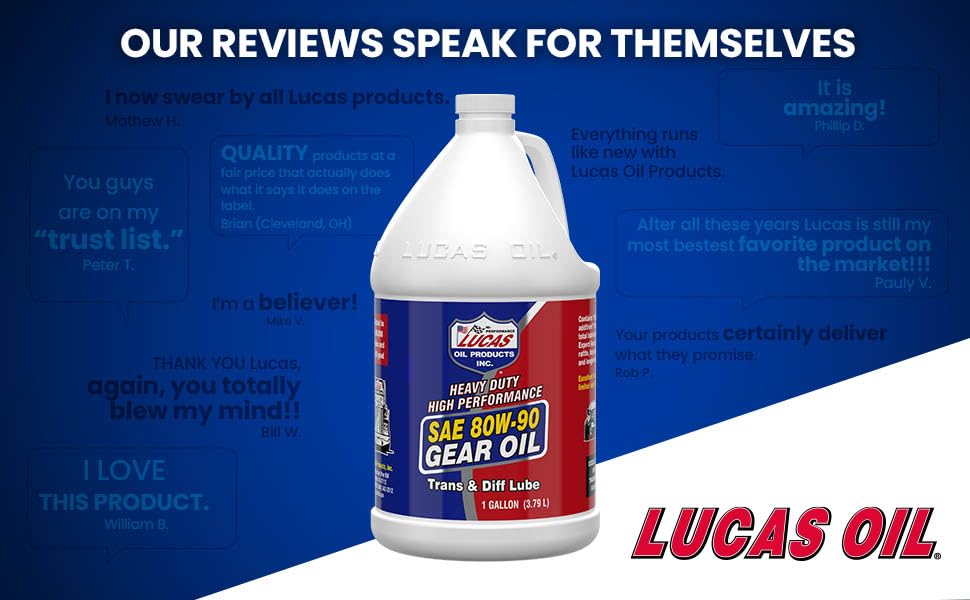 Lucas Oil 10046 SAE 80W-90 Heavy Duty Gear Oil - 1 Gallon