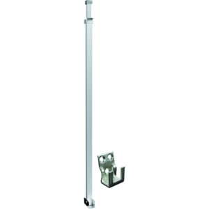 prime-line u 9920 security bar for sliding patio doors, adjustable, aluminum construction with aluminum finish (single pack)