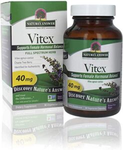 nature's answer vitex agnus-castus chastetree berry 40mg 90-capsules | female support supplement | glute-free | non-gmo | vegan | single count