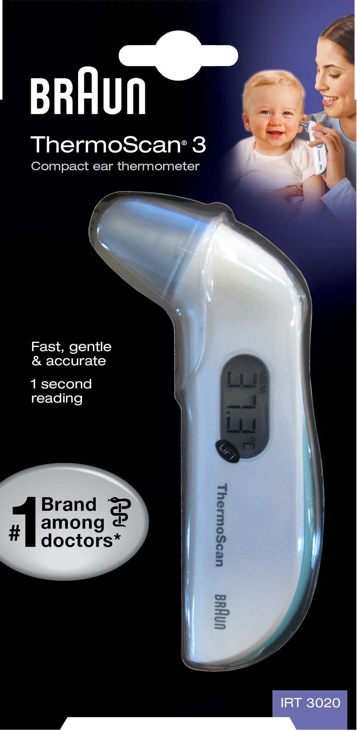 Braun Thermoscan Ear Thermometer - IRT3020