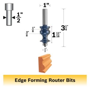 BOSCH 84621M 1-1/16 In. x 1-3/4 In. Carbide Tipped Ogee & Bead Bit