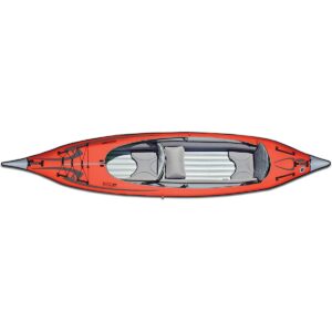 ADVANCED ELEMENTS AE1007-R AdvancedFrame Convertible Inflatable Kayak, 15', Red