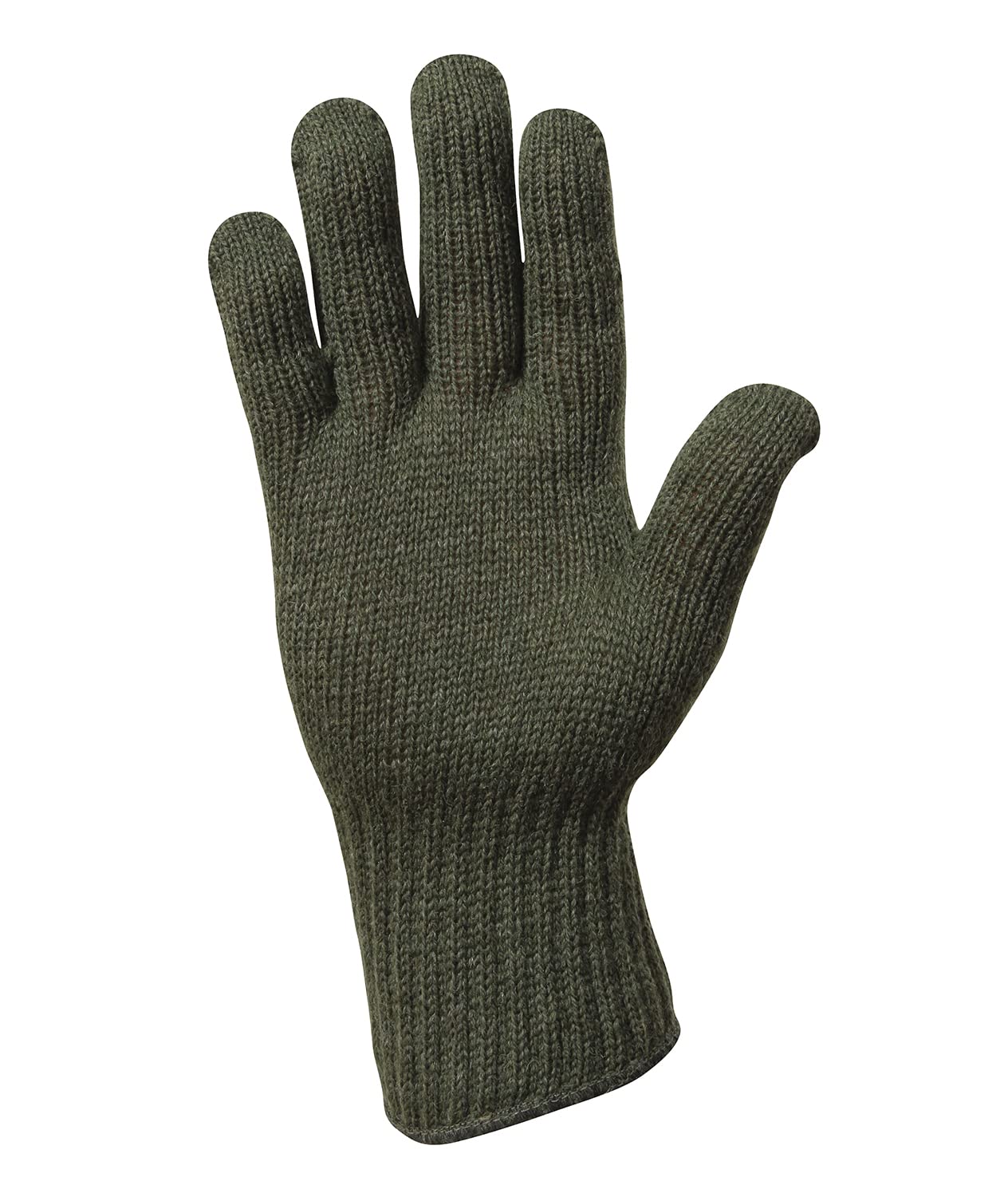 Rothco GI Wool Glove Liners, Olive Drab, Size 5