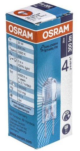 Osram Halostar Starlite 64425 S Halogen Light Bulb 20W 12V