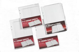 rexel twinlock crown 2 ½ c refill sheets double cash ledger (pack of 100 sheets)