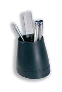 rexel agenda2 pen cup charcoal 2101025