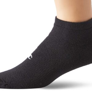 Champion mens Double Dry 6-pair Pack Cotton-rich Low Cut athletic socks, Black, 10 13 US