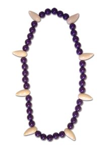 inuyasha beads of subjugation necklace, purple, one size