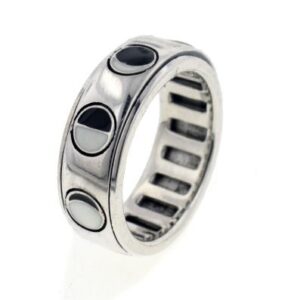 sterling silver lunar phases of the moon spinning spin band ring size 15(sizes 4,5,6,7,8,9,10,11,12,13,14,15)