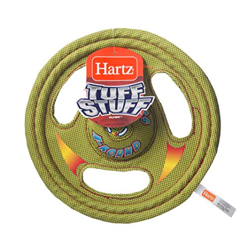 Hartz Tuff Stuff Toss Around Plush Frisbee Flyer Dog Toy - Medium/Large