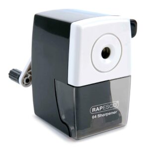 rapesco 64 desk top pencil sharpener, black (r64000b2)