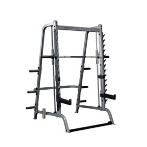 body-solid (gs348b) precise 7° angle smith machine home gym - strength training equipment with adjustable safeties, squat rack cage, half rack & weight cage power rack - for amateurs & professionals