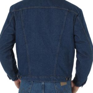 Wrangler Men's Style Cowboy Cut Western Lined Jacket, Denim/Sherpa, X-Large