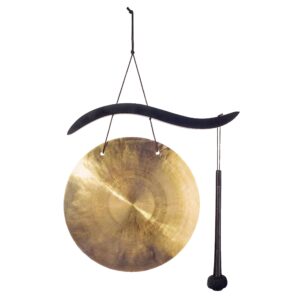 woodstock wind chimes for outside, garden decor, hanging gong, 17'' wind gongs for outdoor, patio, home or garden decor gift (wcbhg)