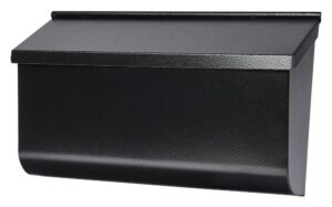 gibraltar mailboxes woodlands medium capacity galvanized steel black, wall-mount mailbox, l4010wb0,textured black