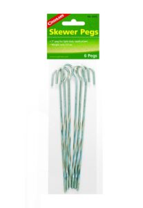 coghlans steel skewer tent pegs, 7-inch