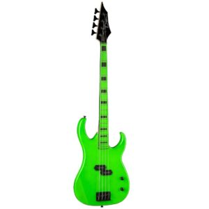 dean custom zone bass, nuclear green