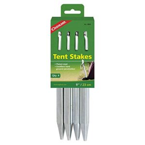 coghlan's 9" steel tent pegs, 4-pack