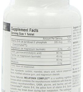 Source Naturals Sleep Science Melatonin Complex with GABA 3 mg Peppermint Flavored - 100 Lozenges