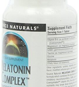 Source Naturals Sleep Science Melatonin Complex with GABA 3 mg Peppermint Flavored - 100 Lozenges