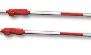 Tandem Sport Clamp-On Volleyball Net Antennae - Essential Volleyball Equipment - 2 Red & White Volleyball Antenna - Volleyball Referee Equipment - Volleyball Net Poles - Fits 36" & 1 Meter Nets