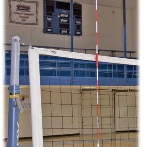 Tandem Sport Clamp-On Volleyball Net Antennae - Essential Volleyball Equipment - 2 Red & White Volleyball Antenna - Volleyball Referee Equipment - Volleyball Net Poles - Fits 36" & 1 Meter Nets