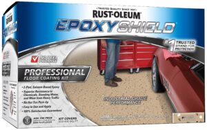 rust-oleum 238466 epoxy shield esh-06 professional based floor coating kit, liquid, tan, solvent like, 263 g/l voc, 2 gallon (pack of 1), dunes sand, 11 fl oz