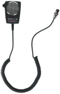 astatic 302-10005 d104m6b amplified ceramic power 4-pin cb microphone, black