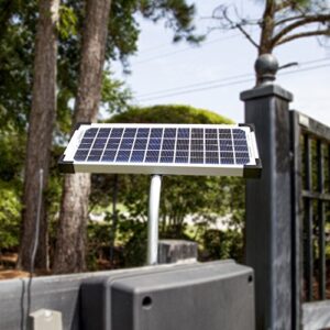 10 Watt Solar Panel Kit (FM123) for Mighty Mule Automatic Gate Openers,Black Cell