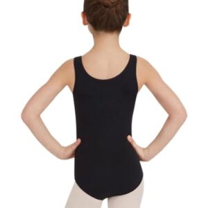 Capezio Big Girls' Tank Leotard, Black, L (12-14)