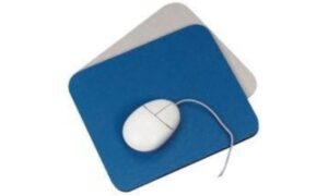 q connect blue economy mouse mat, blue