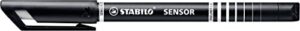 stabilo sensor fineliner pen, black