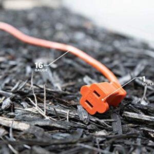 Woods Light Duty Extension Cord, 50Ft, 16 Gauge, General Purpose Cord, SJTW, Orange, 0723