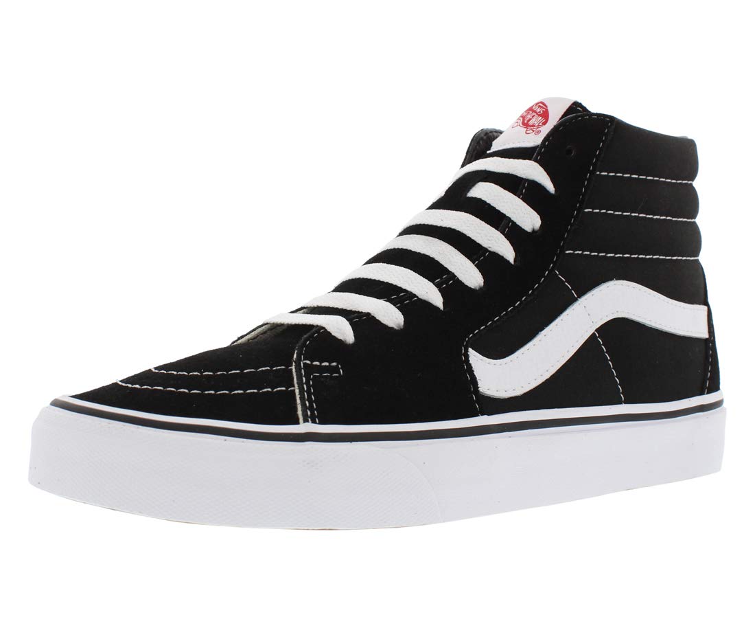 Vans Women's UA Sk8 High Top Sneakers, Black/Black/White, 10 Medium US