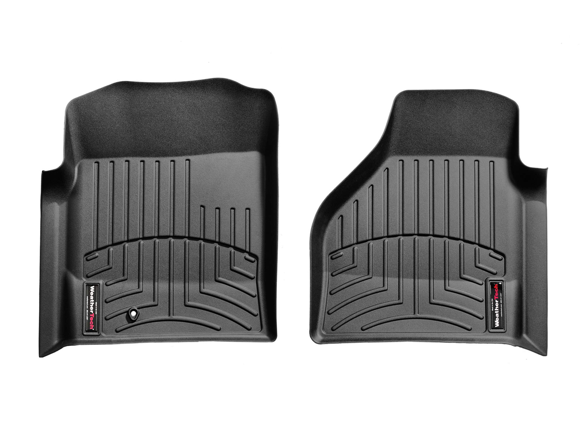 WeatherTech Custom Fit FloorLiners for Dodge Ram Truck 1500, Ram Truck 2500/3500-1st Row (440041), Black