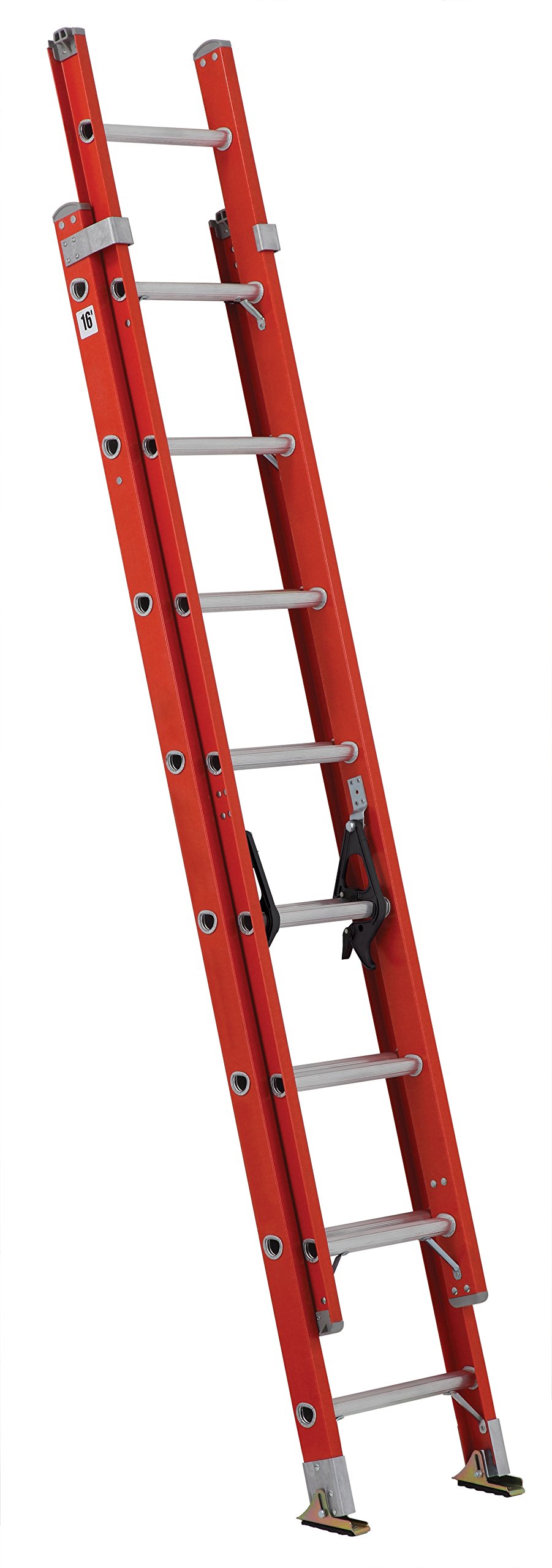 Louisville Ladder FE3216 Foot Extension Ladder, 16 ft, Orange