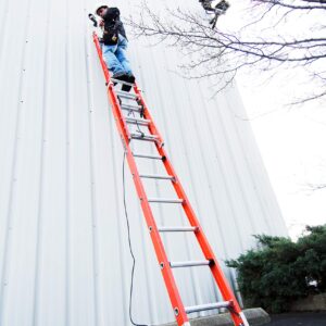 Louisville Ladder FE3216 Foot Extension Ladder, 16 ft, Orange