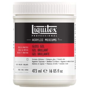 liquitex professional gloss gel medium, 473ml (16-oz)