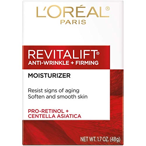 L'Oréal Paris Revitalift Anti-Wrinkle and Firming Face and Neck Moisturizer, Pro Retinol 1.7 oz